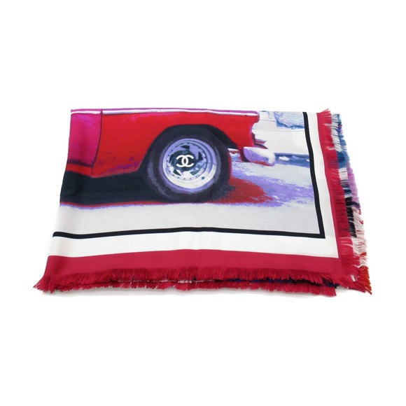 CHANEL | Accessories | Chanel Large Stole Novelty Stole Mulch Color ...